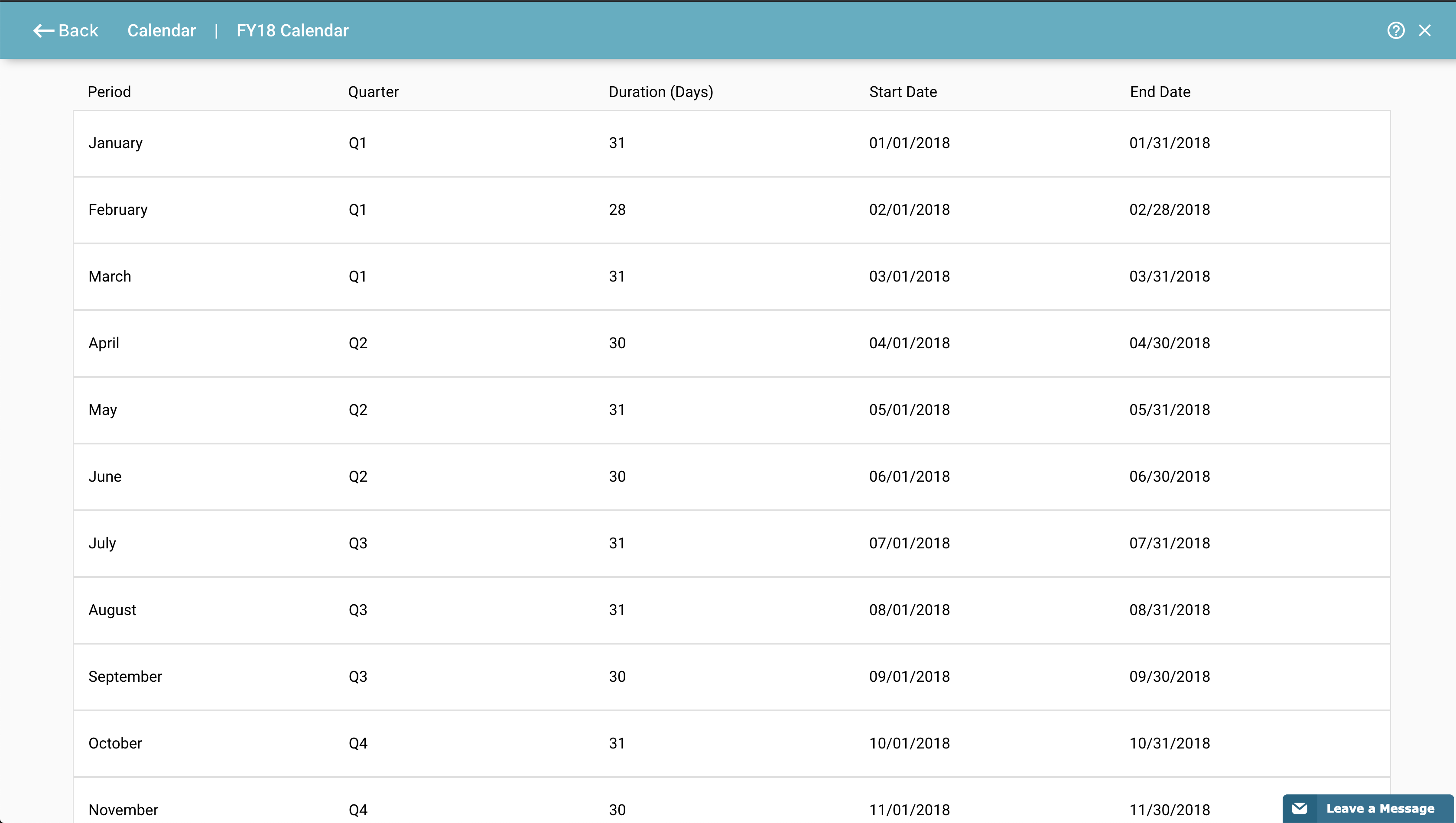 Calendars – SimplyComp