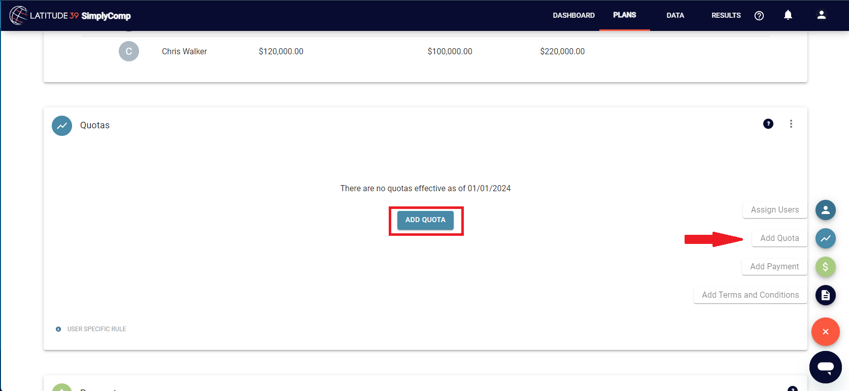 Add Quotas to a Plan – SimplyComp